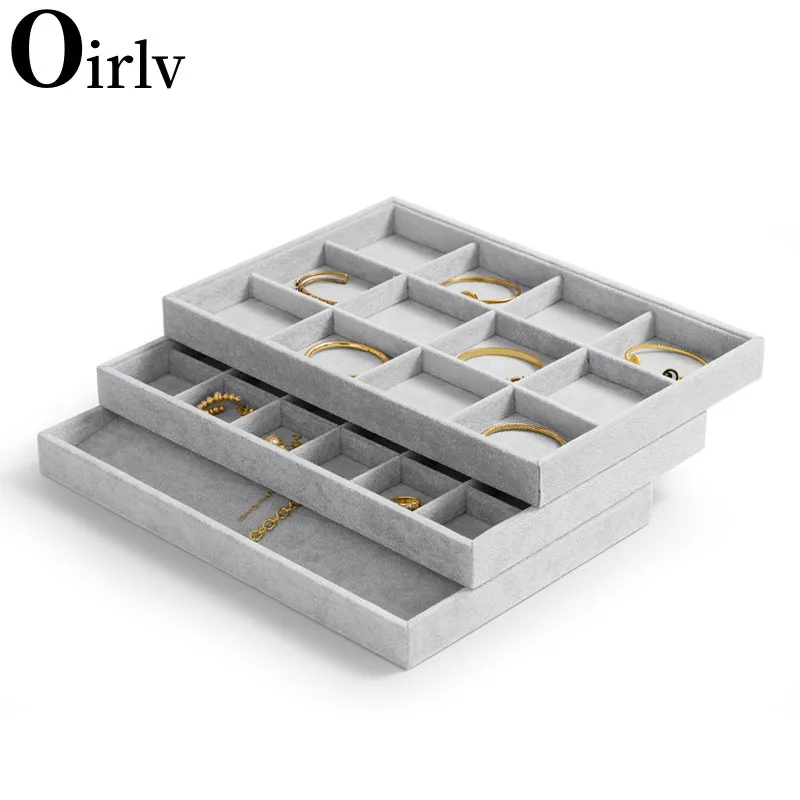 Strategy Game Velvet Stackable Jewelry Display Trays - Adjustable ...