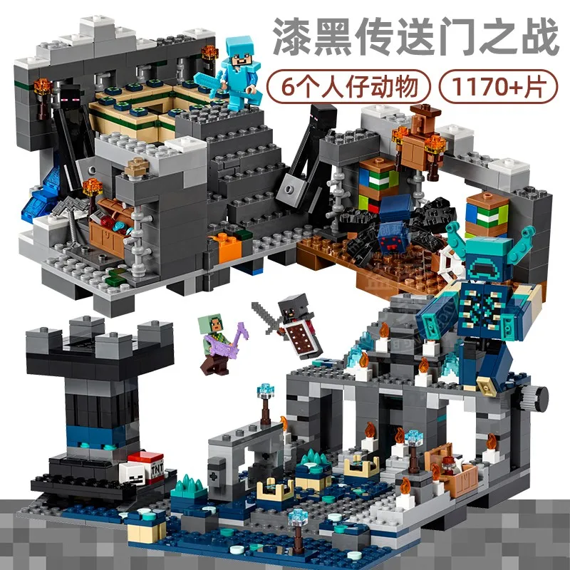 Creative-852pcs-The-Deep-Dark-Battle-Building-Blocks-Toy-Assembled-Toys ...