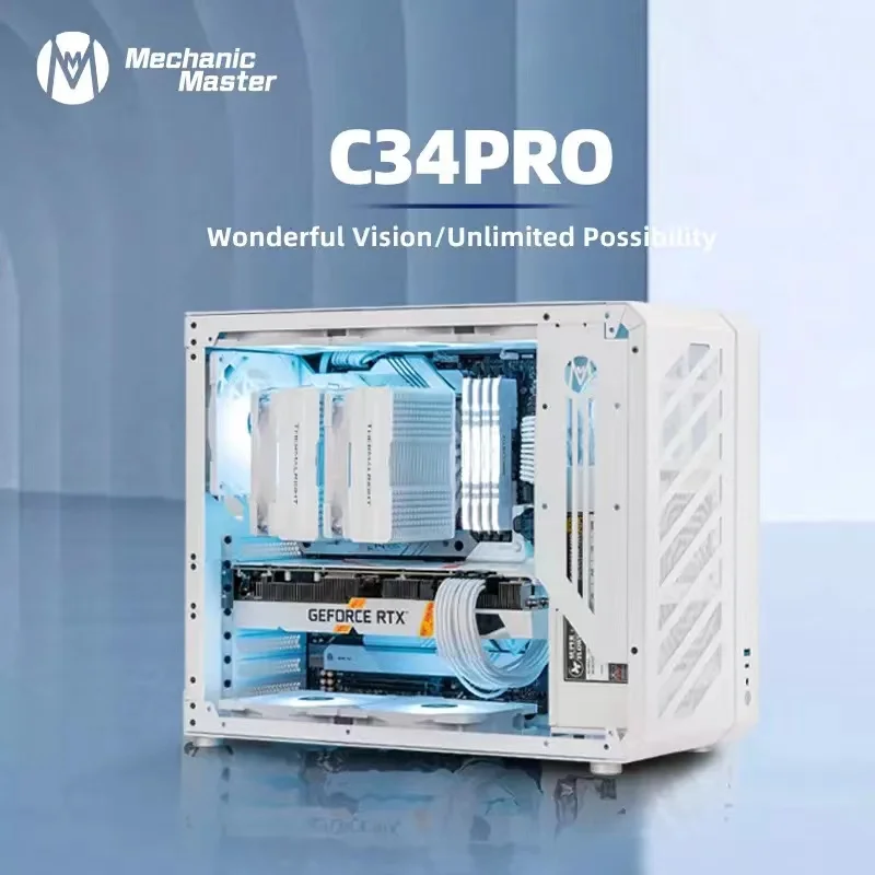 ช่าง Master C34 Pro ATX/EATX/MATX อะลูมินัมอัลลอยเคสคอมพิวเตอร์ PC ...