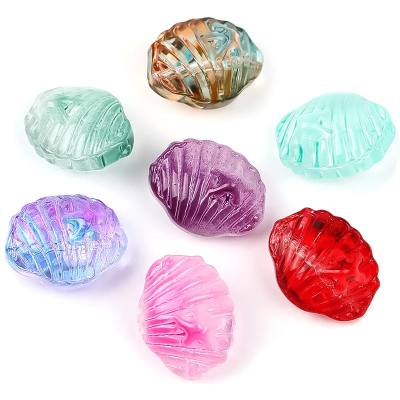 10pcs 13x16mm Starfish Shell Lampwork Glass Beads AB Colorful ...