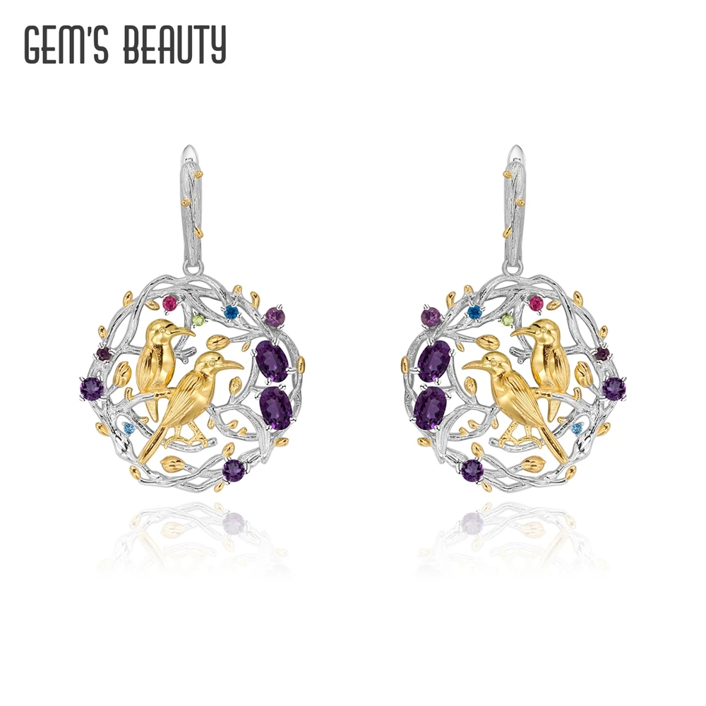 GEM-S-BEAUTY-Busy-Garden-925-Sterling-Silver-Original-Design-Drop ...