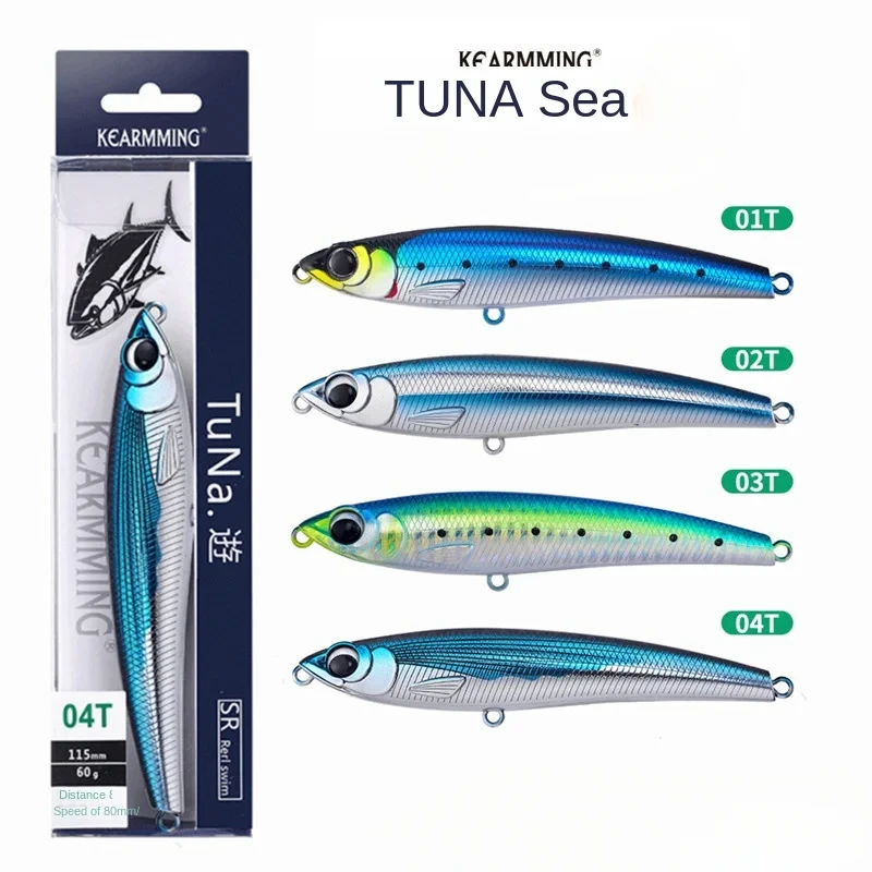 Sea-Fishing-Immersed-Pencil-TuNa-Tour-115S-60g-Mino-Tuna-Special-Long ...