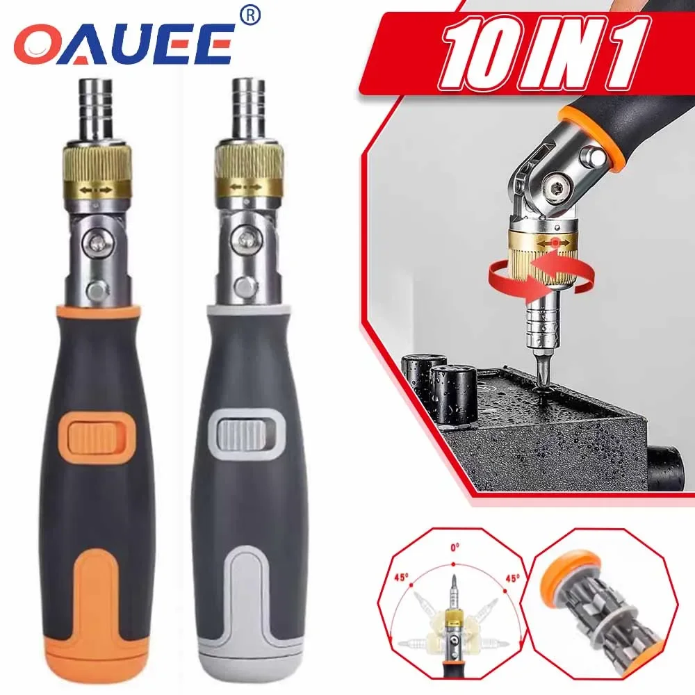 Ratcheting-Screwdriver-10-in-1-Multi-Tools-180-Degree-Pivoting ...