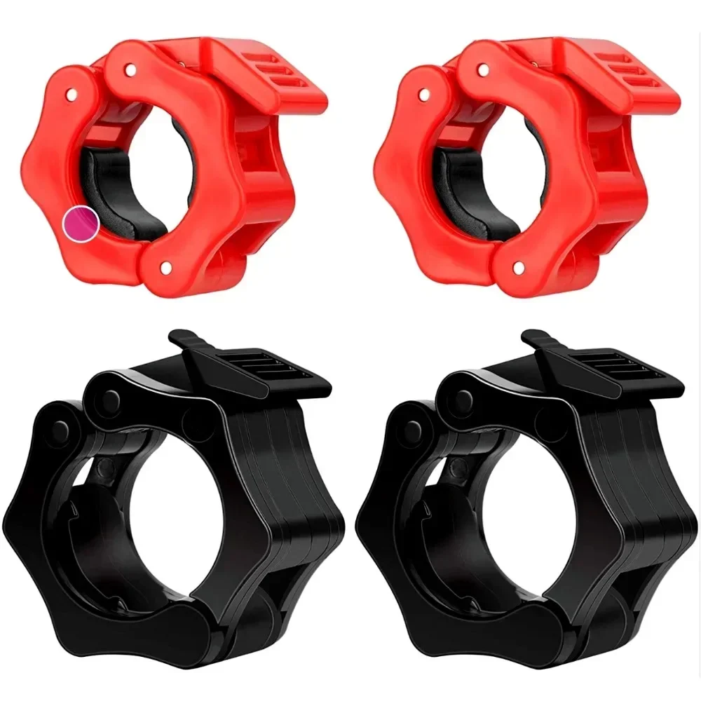 2PCS 25/28/30mm Quick Release Barbell Clamps Spin lock Barbell Collars ...