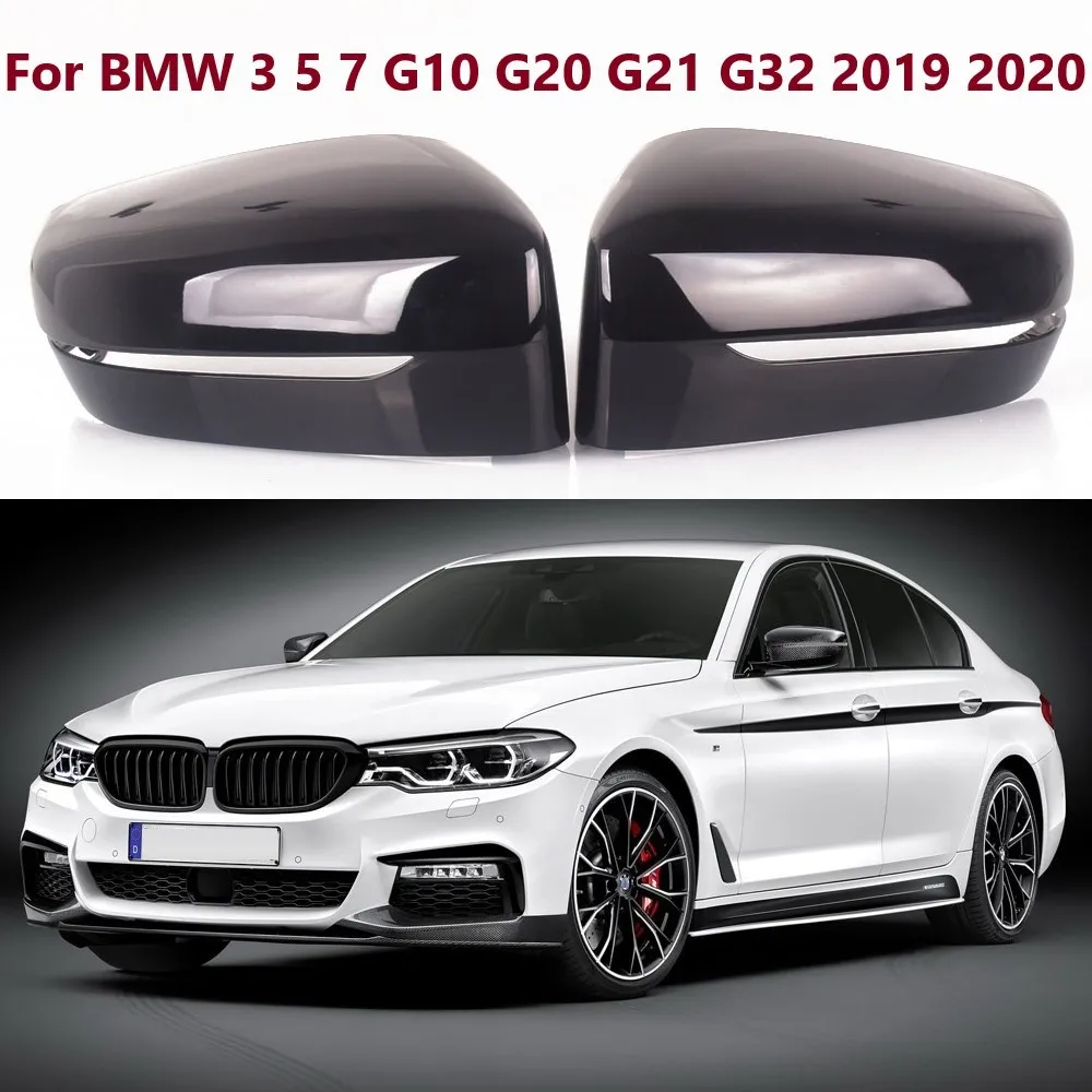 LHD Carbon Fiber Side Rearview Mirror Cover For BMW 3 5 7 Series G11 ...