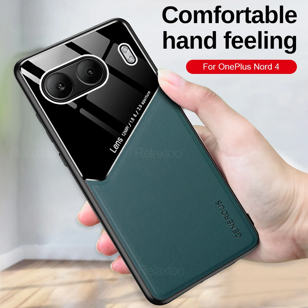 For-Oneplus-Nord-4-5G-Case-Magnetic-Luxury-leather-Full-Lens-Anti-Drop ...