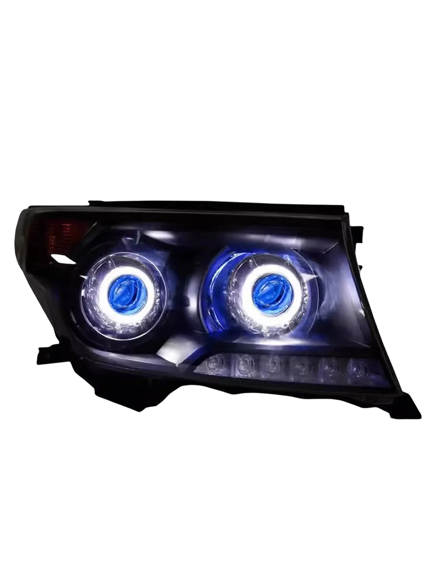 Front Headlight Angel eyes for Toyota Land Cruiser LC200 FJ200 02-15 ...