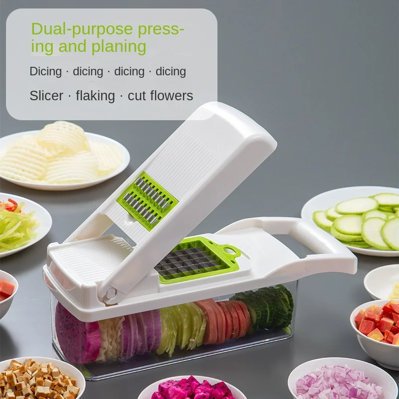 Kitchen vegetable cutter multifunctional dicer shredder shredder slicer ...