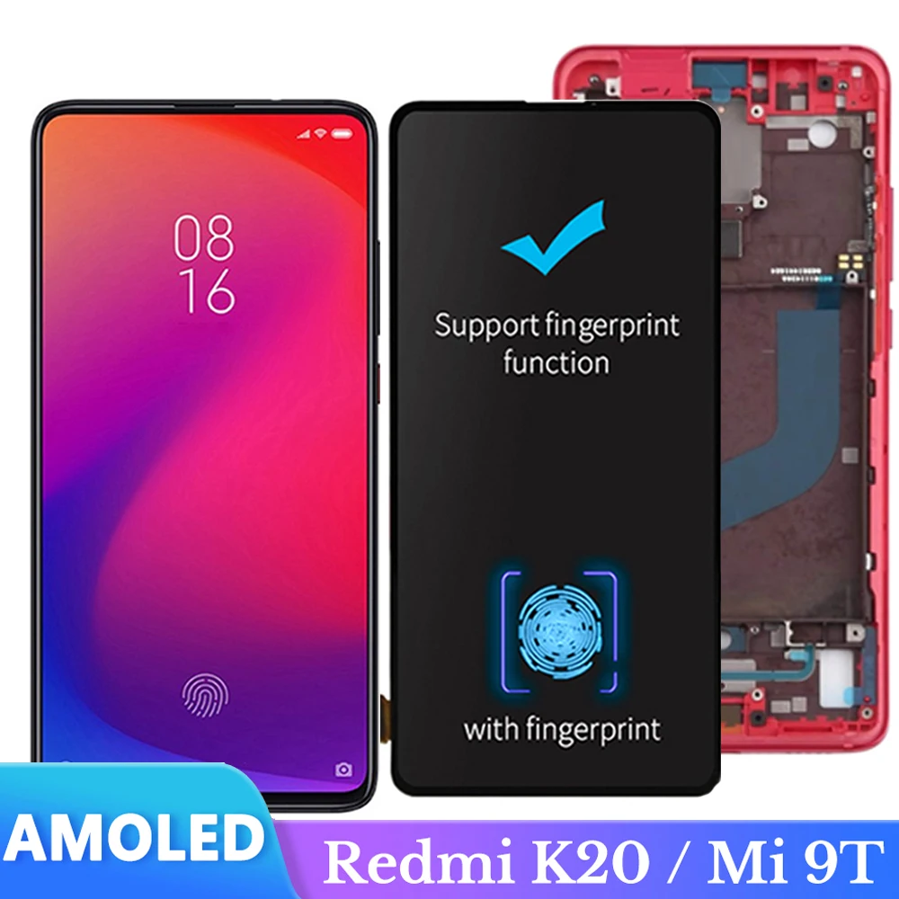 6.39 "AMOLED dla Xiaomi Mi 9T Pro wyświetlacz LCD ekran dotykowy ...