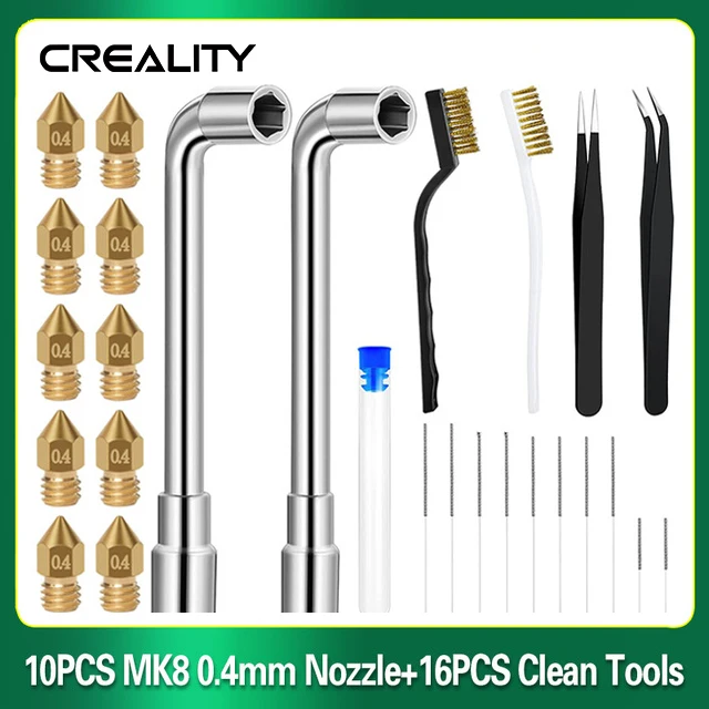 3d Printer Nozzle Cleaning Kit 0.4mm | Stainless Steel 3d Printer ...