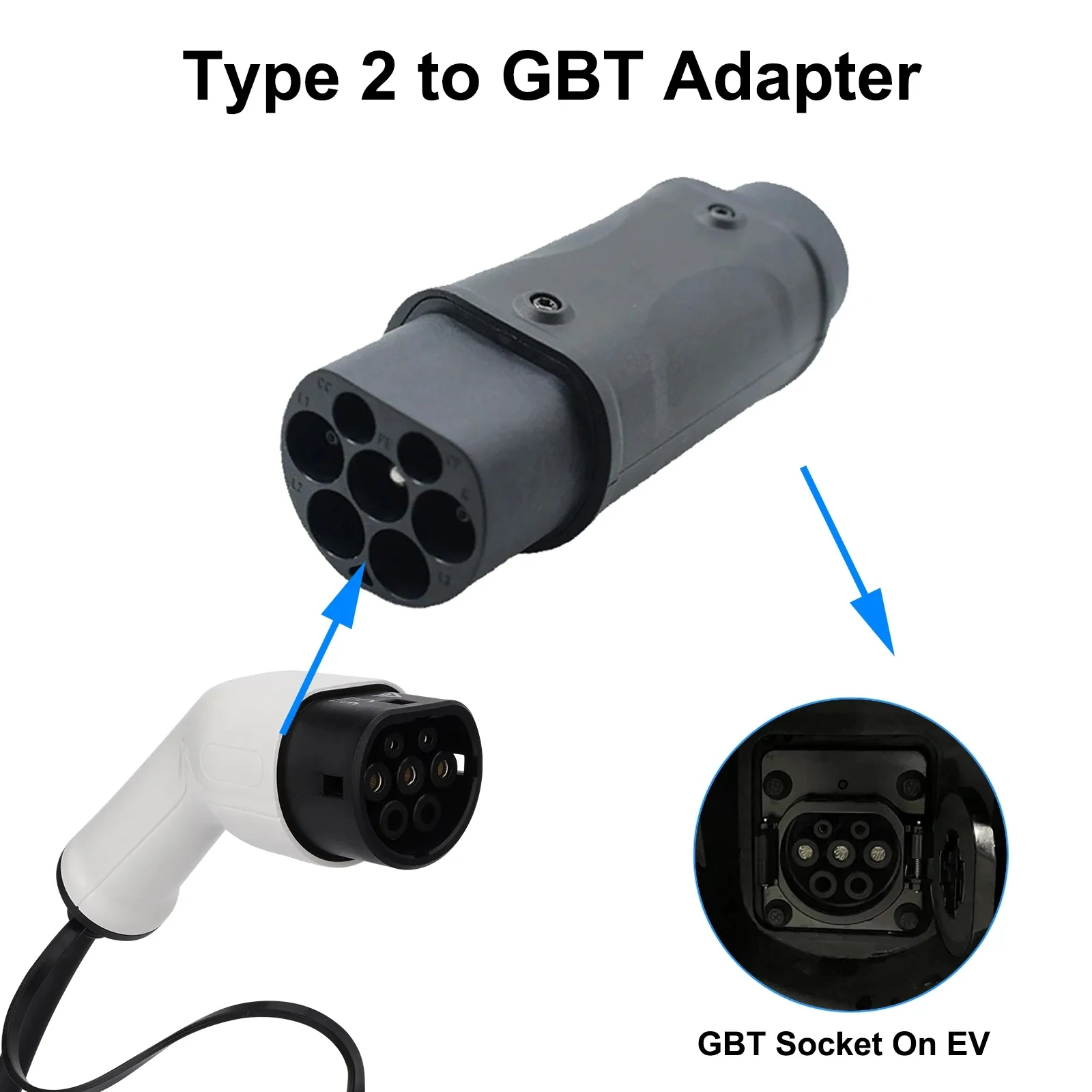Electric-Vehicle-Charging-Connector-Type-2-to-Type-1-J1772-EV-Adapter ...