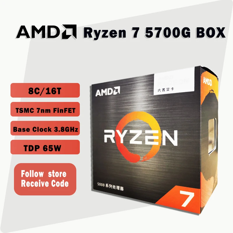 CPU Used AMD Ryzen 5800 R7 5800 GHz Eight Core Sixteen Thread 65W CPU ...