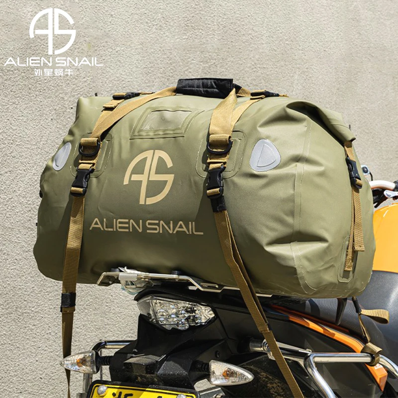 ALIEN-SNAIL-Waterproof-Motorcycle-Rear-Tail-Bag-Storage-Travel-Dry-Bag ...