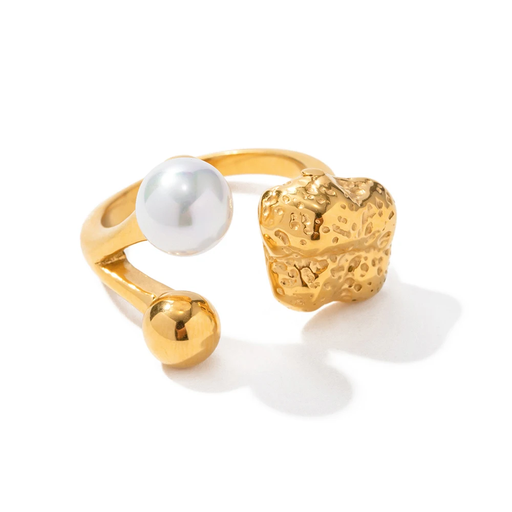 Youthway-Chic-Stainless-Steel-Pistil-Shape-Shell-Pearl-Ring-for-Women ...