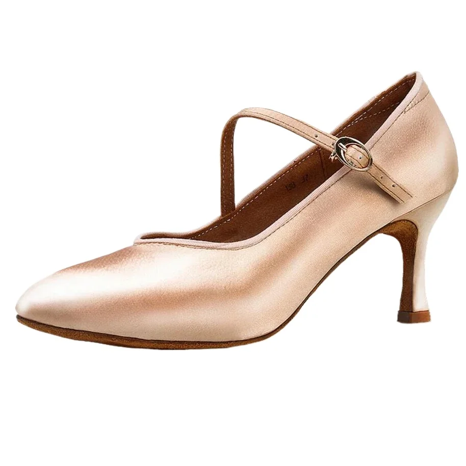 Standard-Dance-Shoes-Women-High-Heels-Ladies-Satin-Ballroom-Dance-Shoes ...