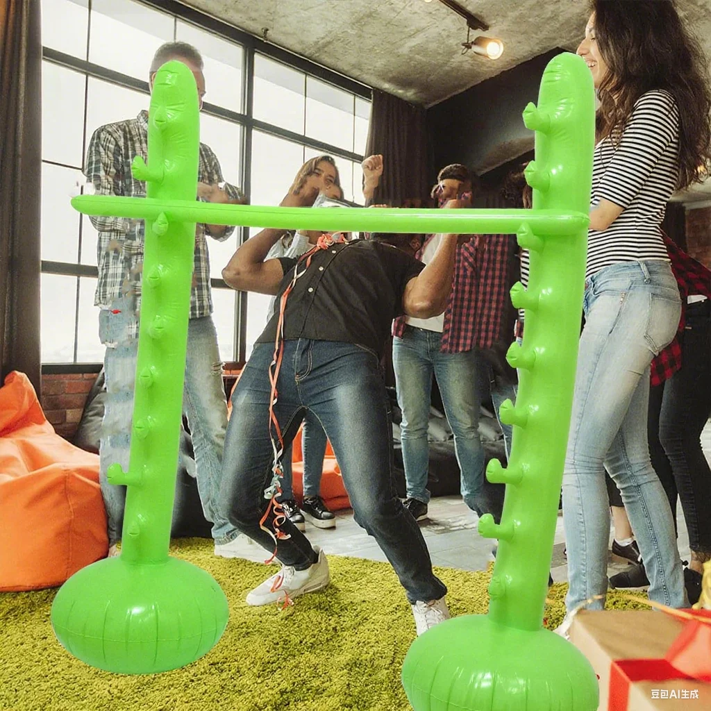 Portable Inflatable High Jump Pole Game Indoor and Outdoor Decor ...