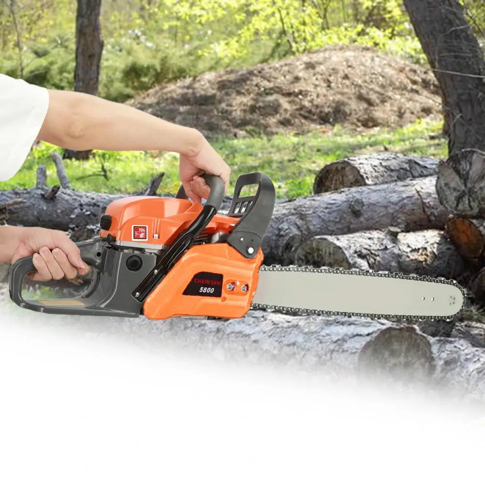 High-Power Chainsaw Logging Saw 58CC Petrol Gasoline Chain Saw Cutting ...