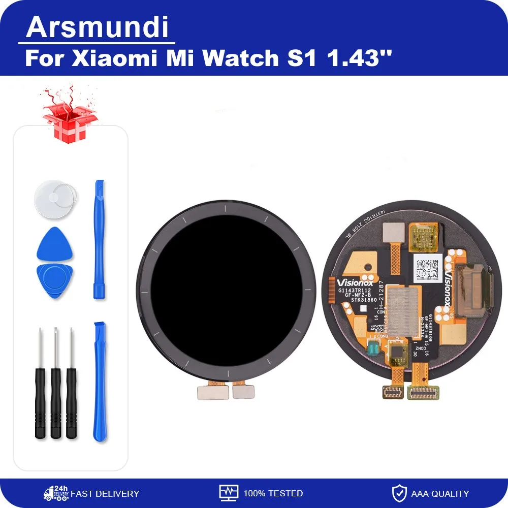 1-43-Original-AMOLED-For-Xiaomi-Mi-Watch-S1-LCD-Display-Touch-Screen ...