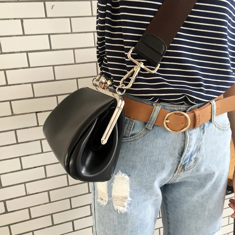 심플 레트로 클립 백 여성용 한국 캐주얼 숄더 미니 백 크로스바디 핸드백 신상 패션 Aliexpress
