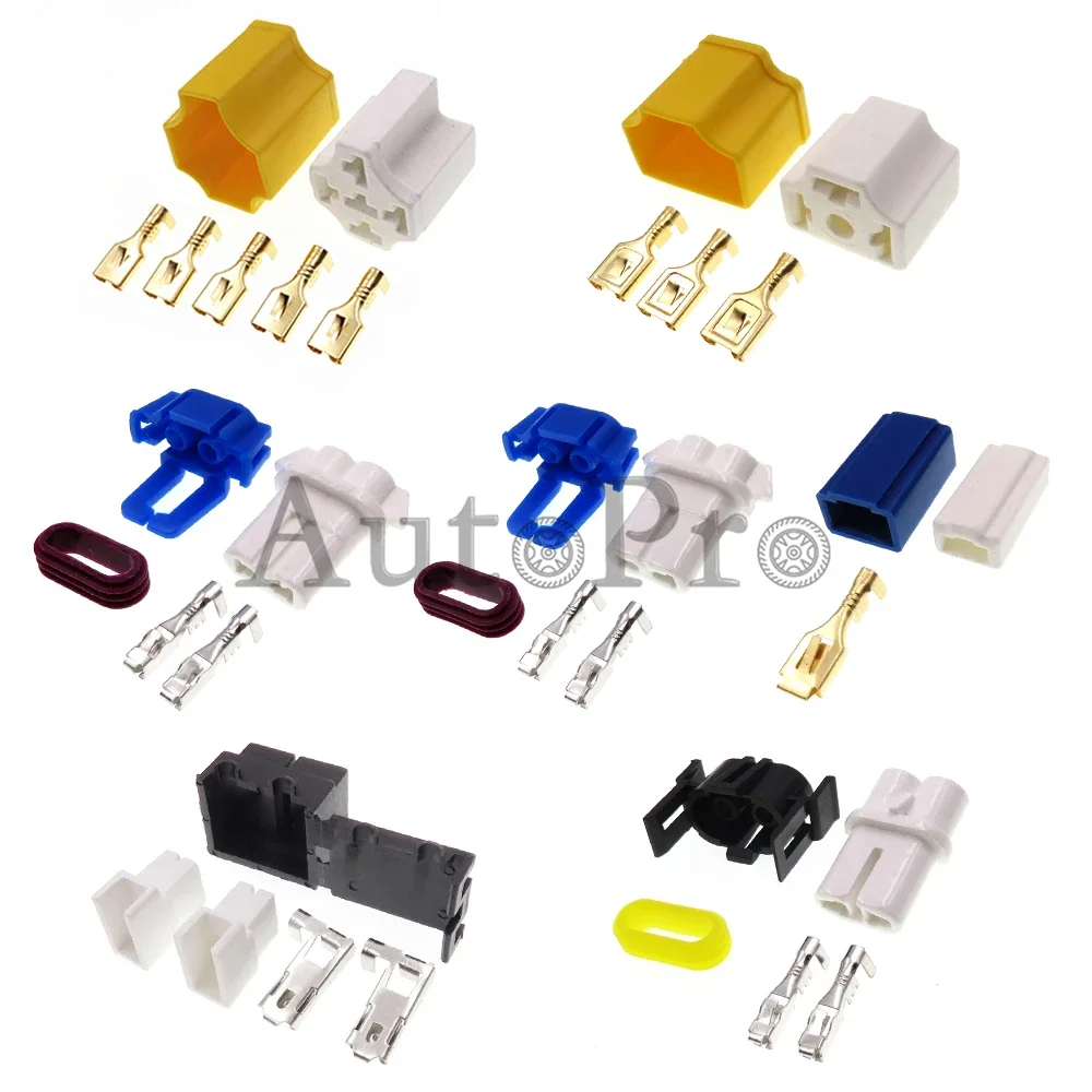 1 Set 1/2/3/5 Hole AC Assembly Truck Light Lamp Bulb Large Current Plug ...