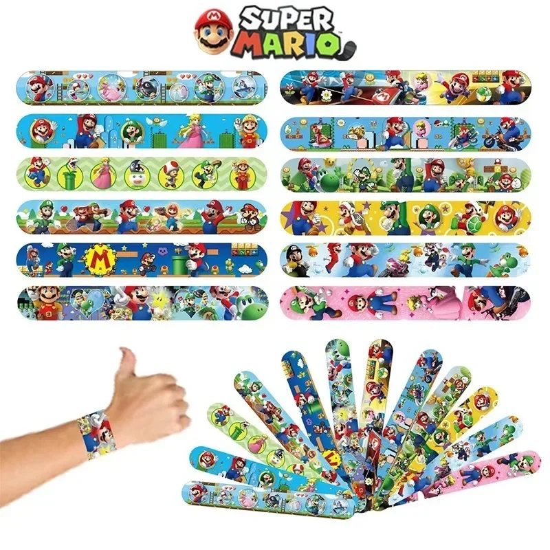 Super-Mario-Bros-Slap-Bracelet-for-Children-Bracelets-Toys-Wristband ...