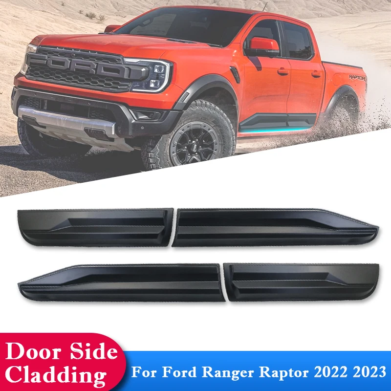 Side Door Body Cladding Door Molding For Ford Ranger Raptor 2022 2023 ...