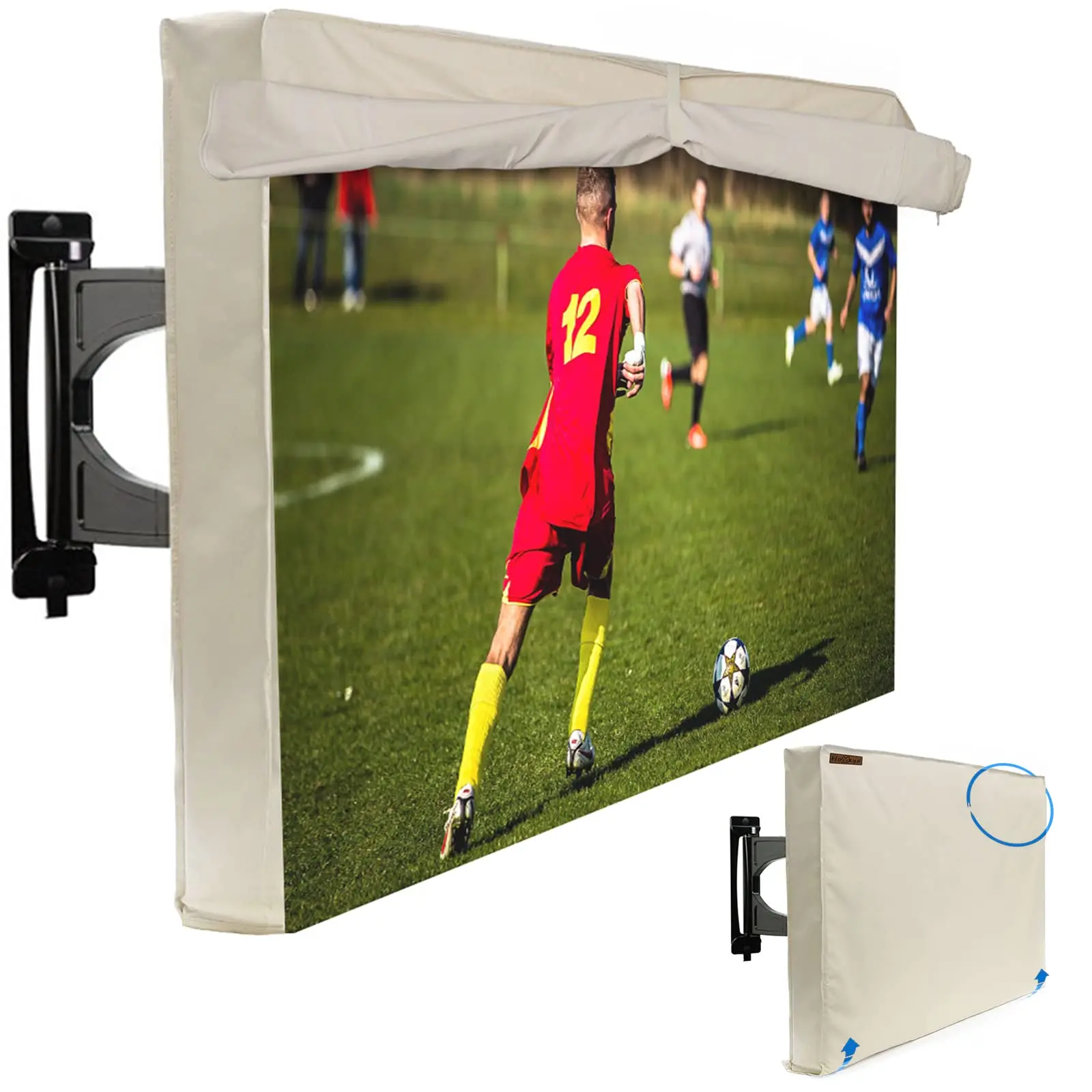 Outdoor Tv Cover 22-65 Inch,600d Weatherproof Tv Screen Protectors With ...