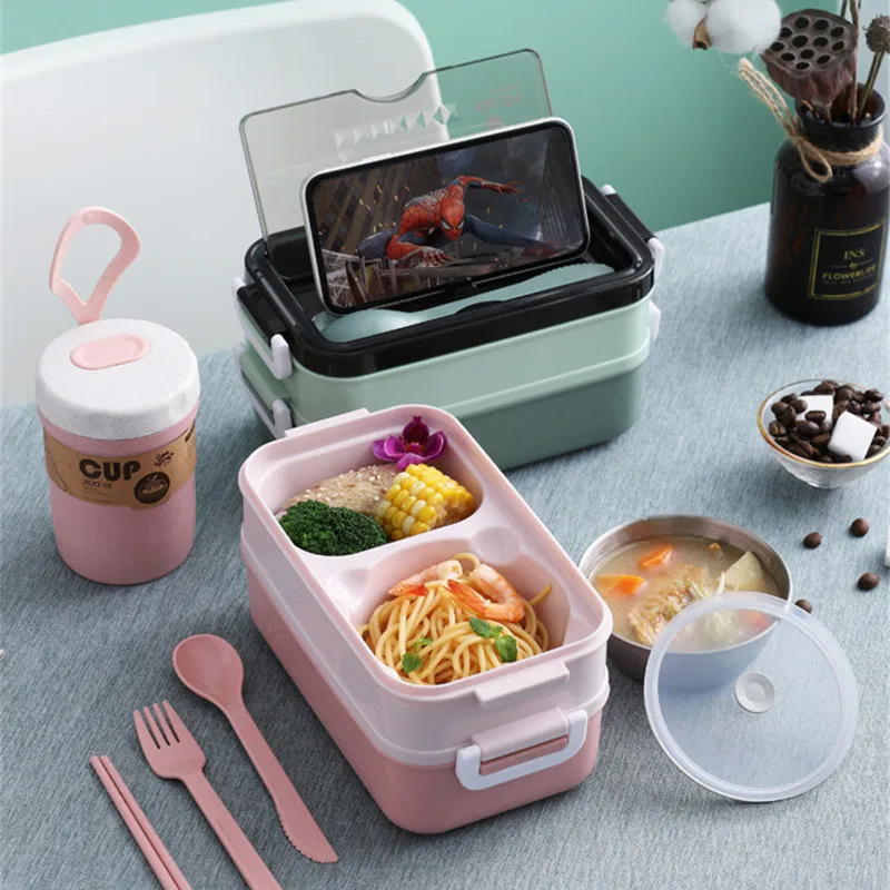 304-Stainless-Steel-Lunch-Box-Bento-Box-For-School-Kids-Office-Worker ...