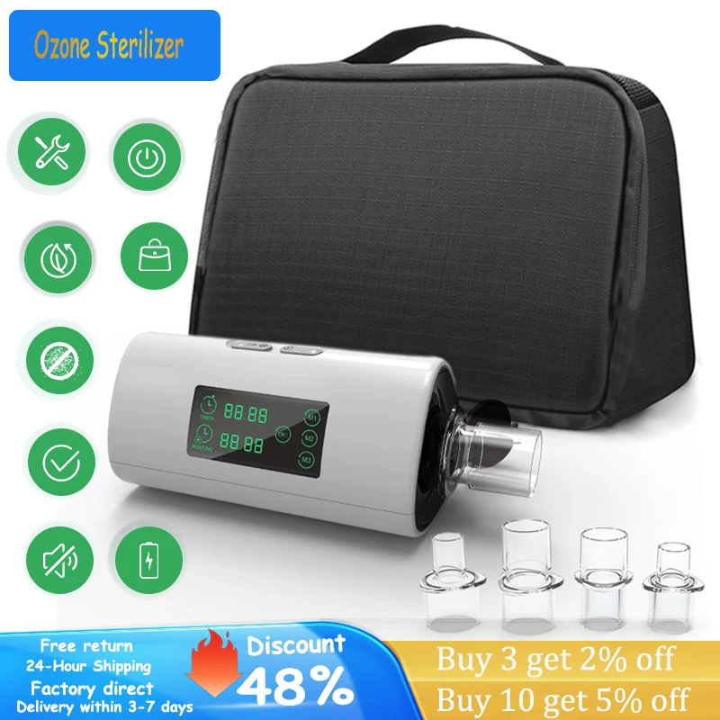 Portable-Ozone-Sterilizer-Deodorizer-CPAP-Cleaner-2000mAh-Air-Filter ...