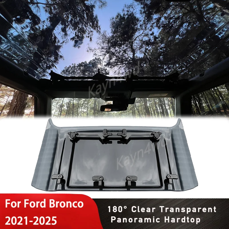 Off Road 4x4 Exterior Aceessories 180° Clear Transparent Sky Roof ...