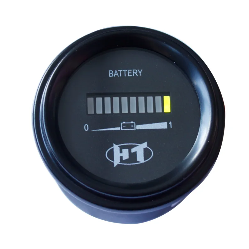 Round Battery Meter DC 12V/24V/36V/48V/60V/72V/80V/96V LED Battery ...