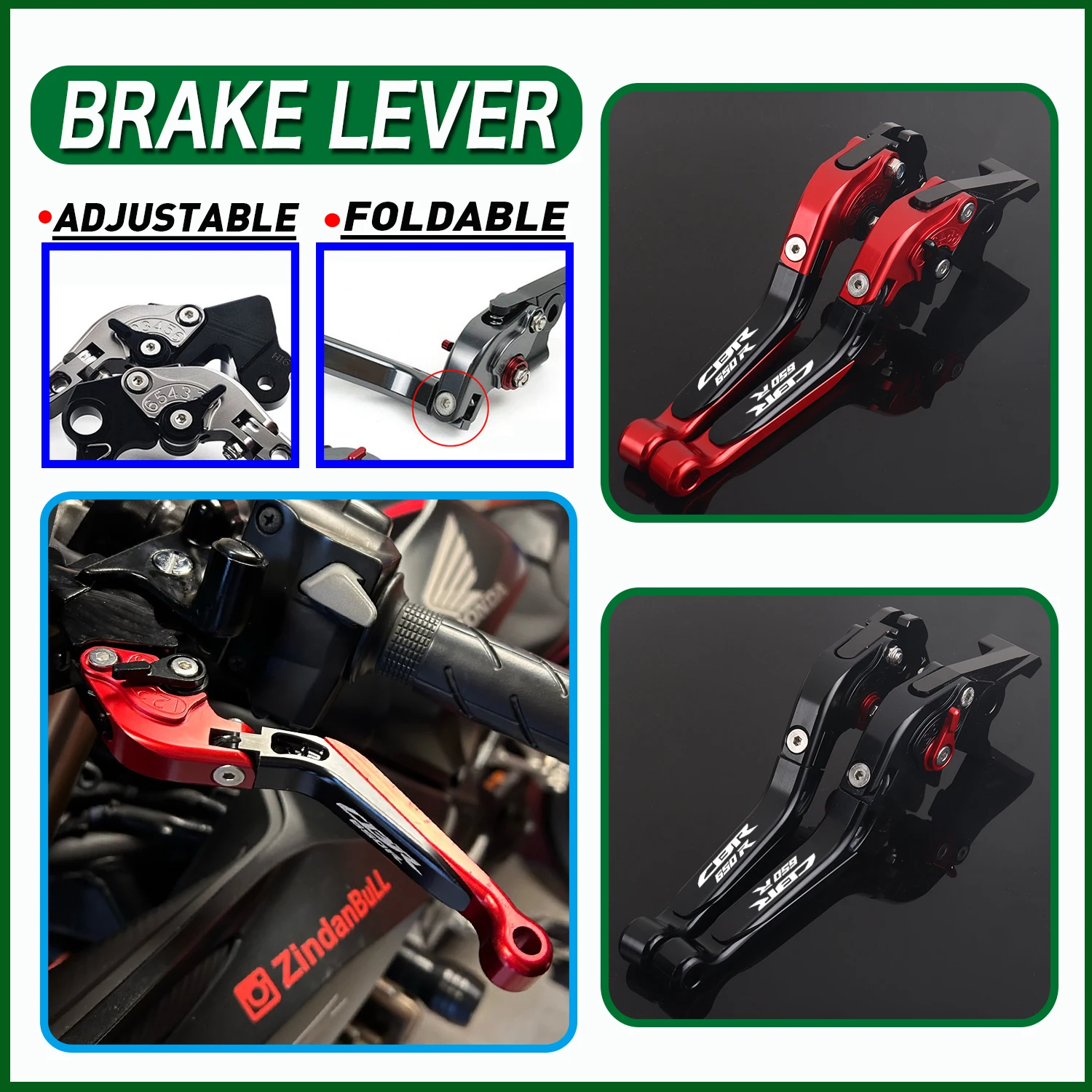 For-Honda-CBR650R-2019-2024-Motor-Accessories-Brake-Lever-Clutch-Lever ...