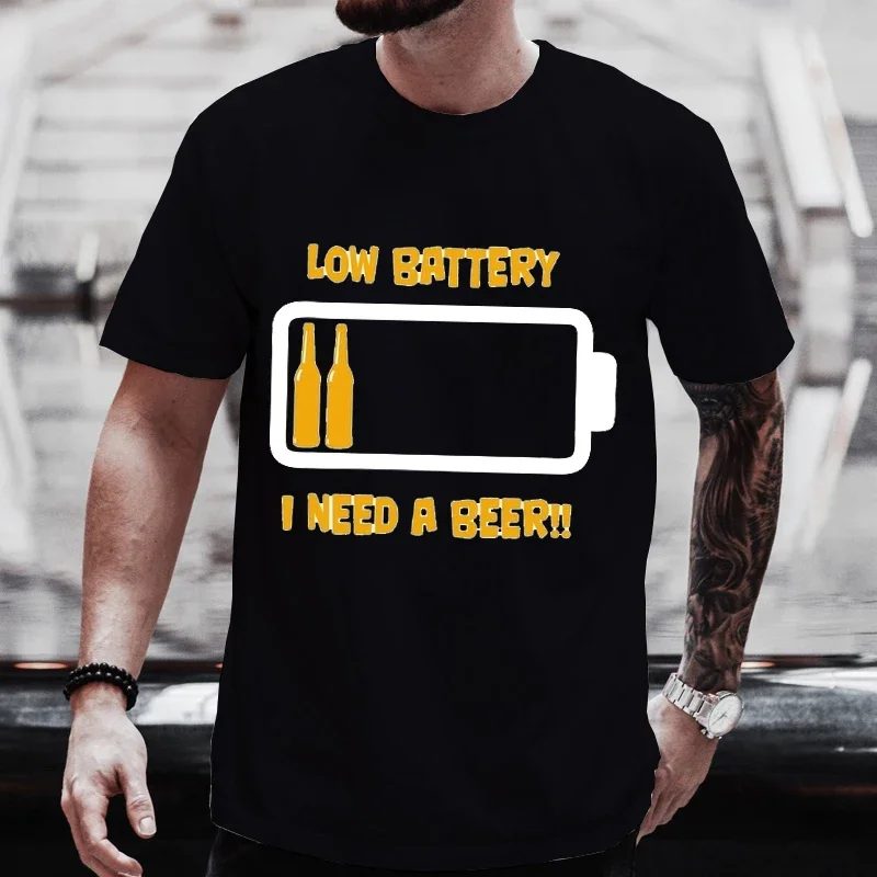 Men's T Shirt Short Sleeved Tops Clothing Tees Men T-Shirt Black Man T ...