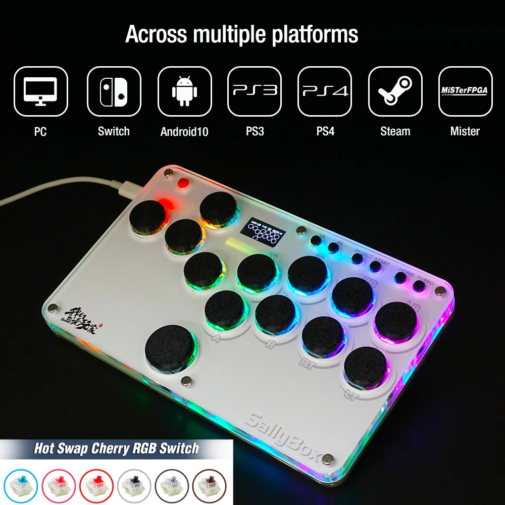 FightingBox-Keyboard-Mini-Hitbox-LED-Multiple-Colorful-lighting-modes ...