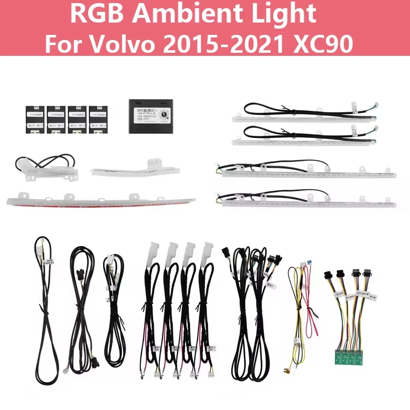 23 in 1 RGB 64 Color Ambient Lighting for Volvo XC90 2015-2021 ...