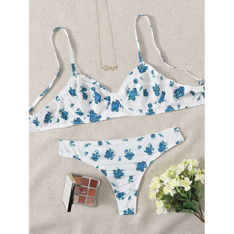 sexy lingerie Set Three Point Lenceria Sensual Mujer Full Cup Push Up Lenceria Sexy Hot Caliente ...