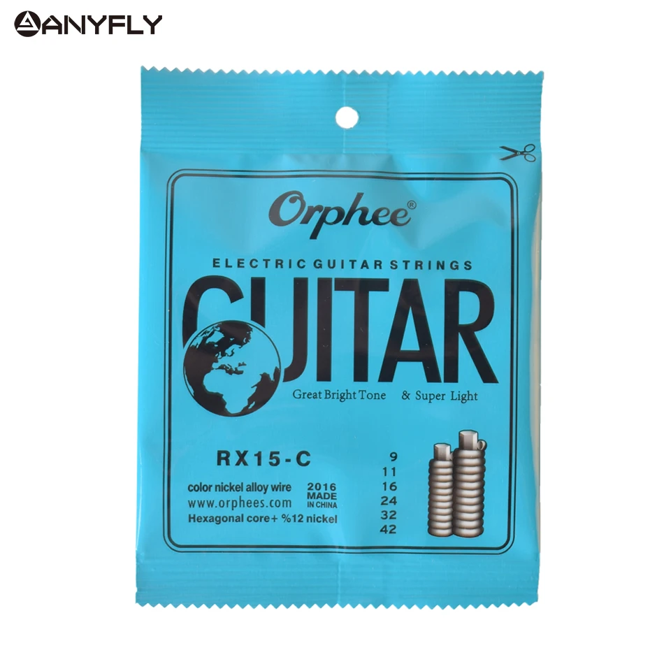Orphee Rx15-c Electric Guitar Color Strings Colorful 6pcs Full Set ...