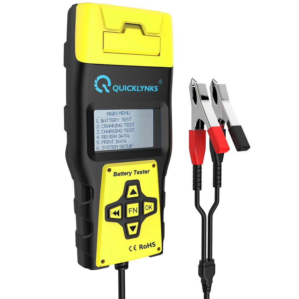 Quicklynks 12/24v Automotive Battery Load Tester With Printercar ...