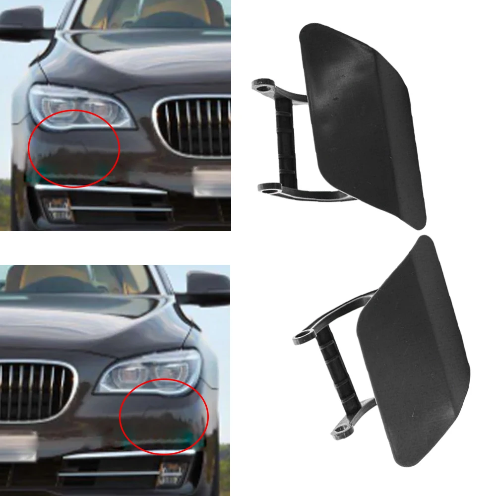 2Pcs-Headlight-Washer-Spray-Nozzle-Cover-Cap-For-BMW-7-Series-F01-F02 ...