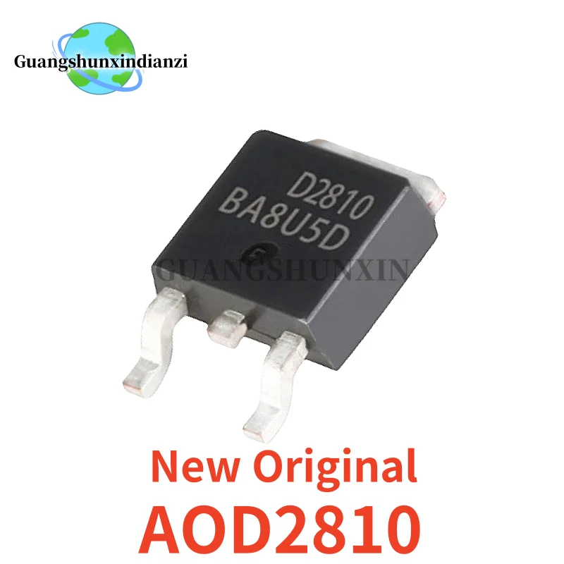 10-20-50PCS New Original D2810 AOD2810 TO-252 80V 46A MOS Field effect ...