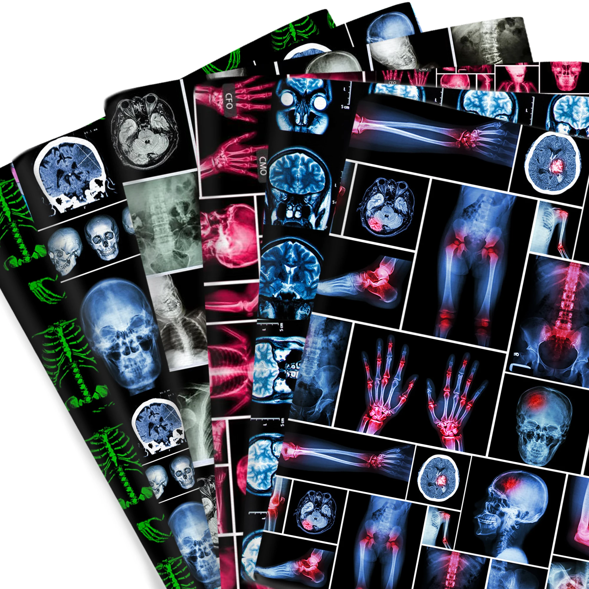 50-145cm-Brain-Human-Organs-Patchwork-Polyester-Cotton-Fabric-For ...