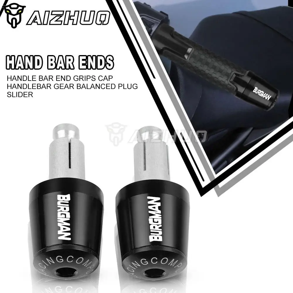 Motorcycle Handlebar Grips Silder Plugs Caps Anti Vibration Silder Plug ...