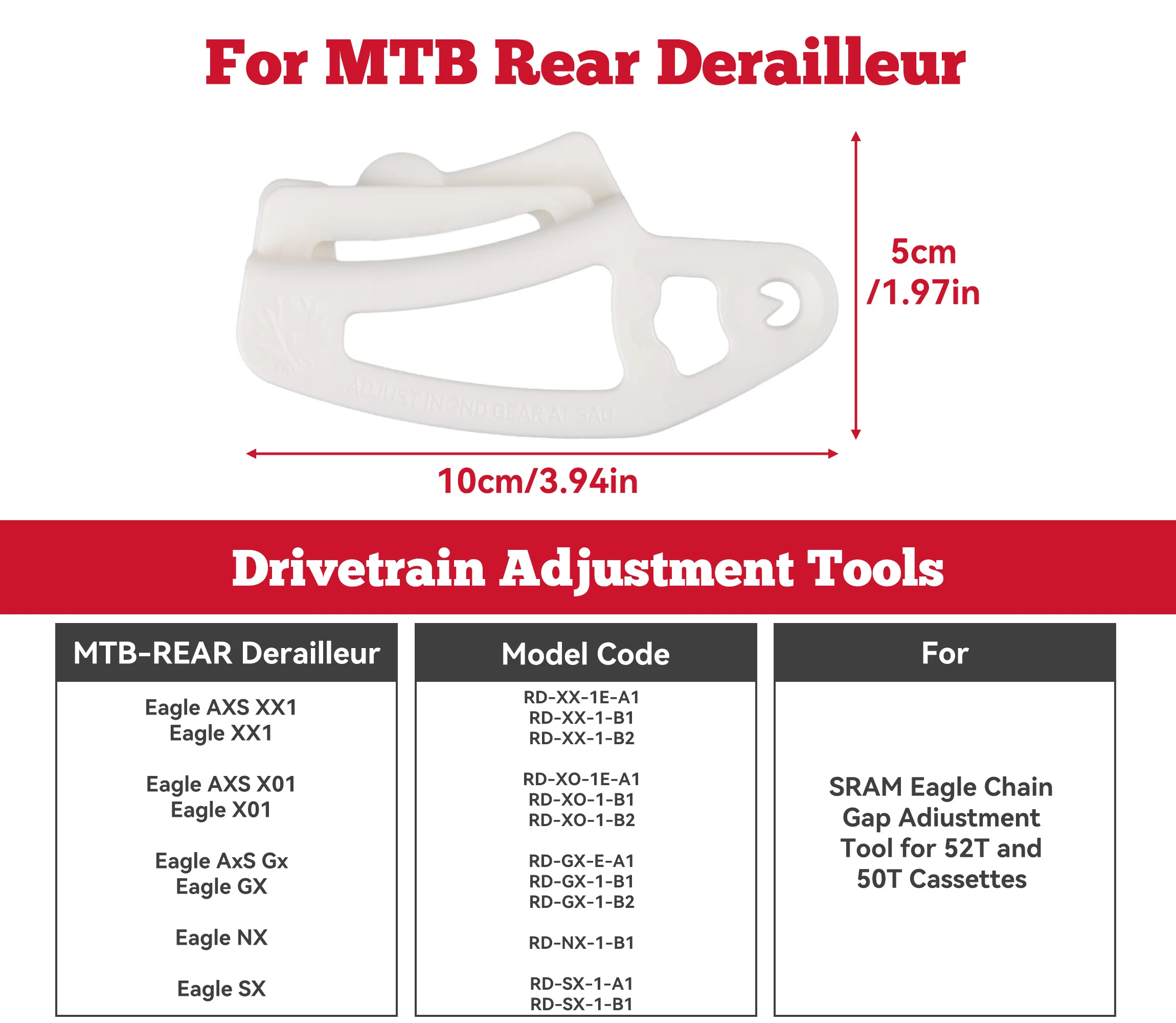 Plastic-Durability-Rear-Bicycles-SRAM-Chain-Adjustment-Tool-Easy ...