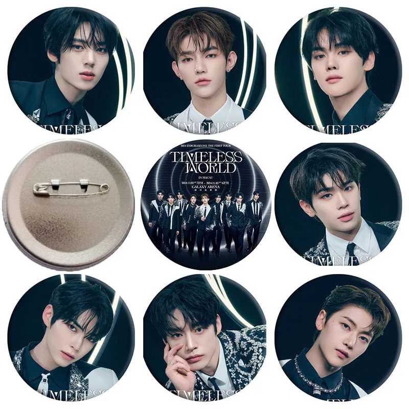 Kpop ZB1 Brooches ZEROBASEONE Photo Badge ZHANGHAN SUNG HAN BIN Ricky ...