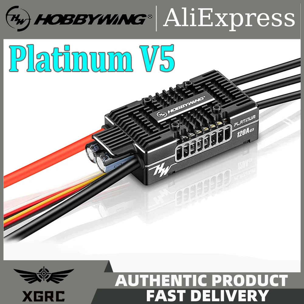 Hobbywing-Platinum-V5-80A-120A-150A-3-8S-Brushless-ESC-Electric-Speed-Control-Switchable-BEC ...