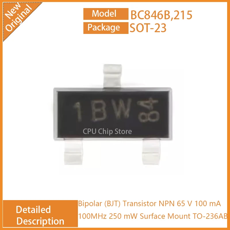 100Pcs-Lot-New-Original-BC846B-215-BC847B-215-Bipolar-BJT-Transistor ...