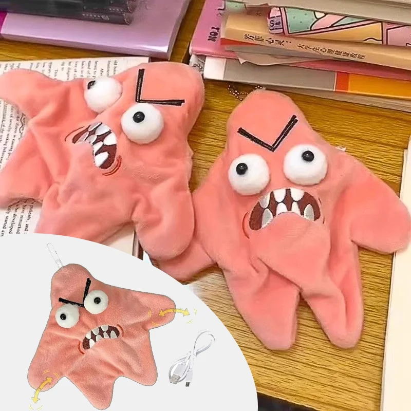 Angry-Starfish-Pendant-Dancing-Bag-Charm-USB-recarreg-vel-Fun-Toy ...