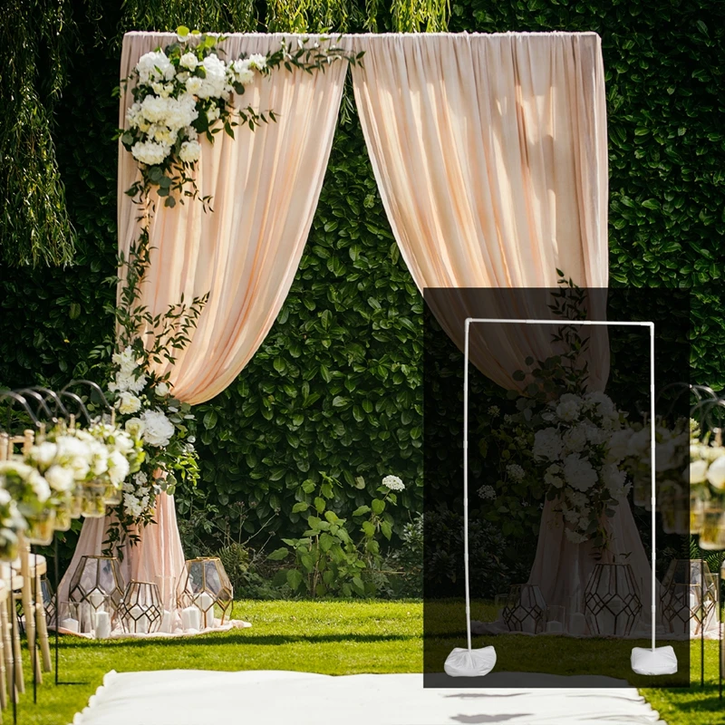 Square Wedding Arch Background Prop Single Arch Recyclable Pvc Ring ...