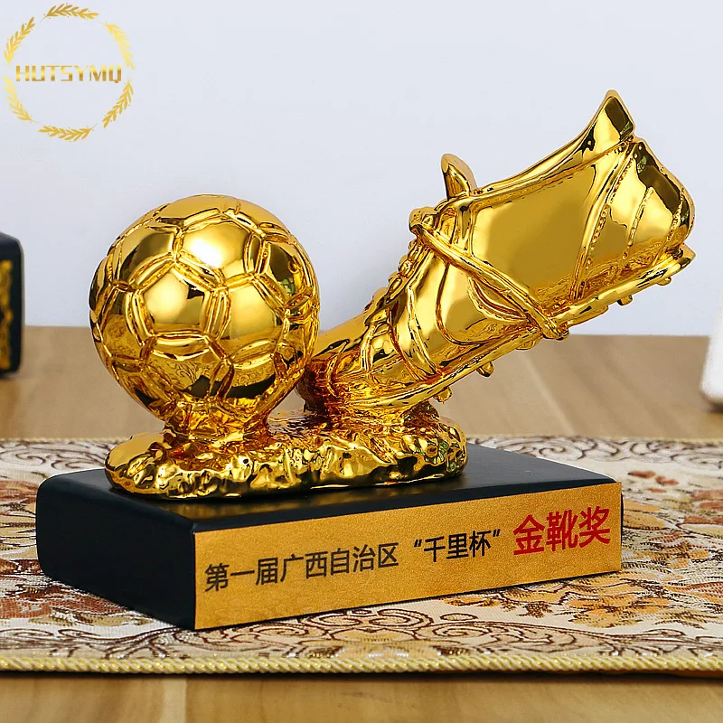 Resin-Football-Trophy-Decoration-New-Striker-Award-Golden-Shoe-Trophy ...