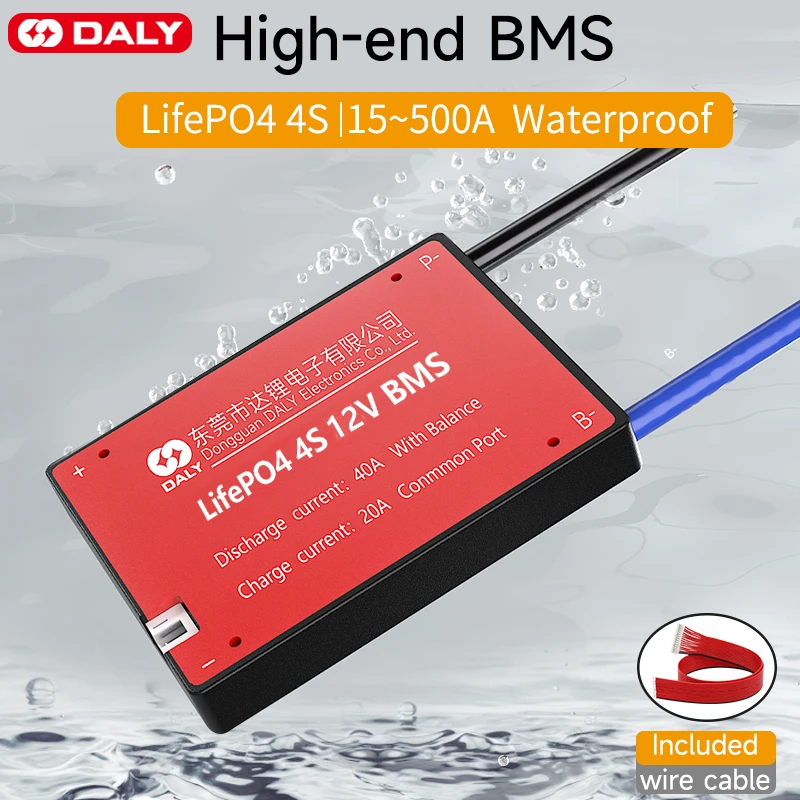 Daly bms lifepo4 4s 12v 14,6 v 15a 20a 30a 40a 50a 60a 100a 200a 250a 300a 400a 500a ...